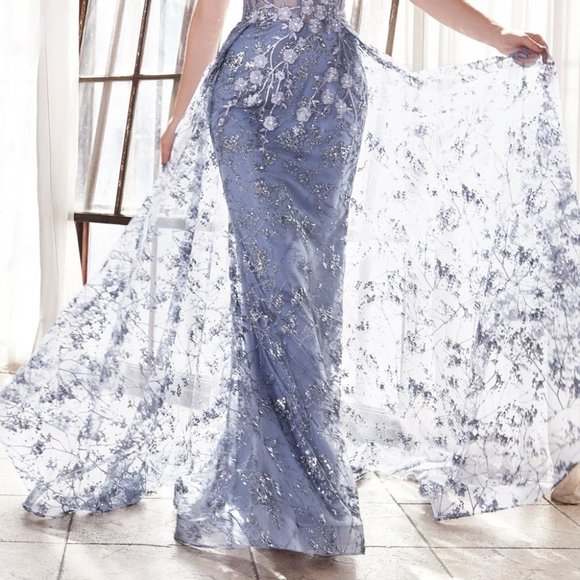 Cinderella Dresses New Sleeveless Strapless Zipper Back Glitter